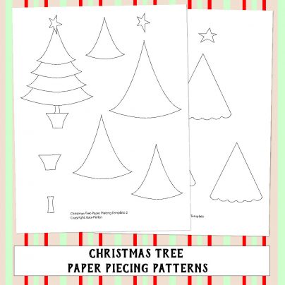 Christmas Tree Paper Piecing Patterns - Make Breaks