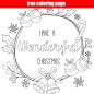Free Printable Christmas Wreath Coloring Page - Make Breaks