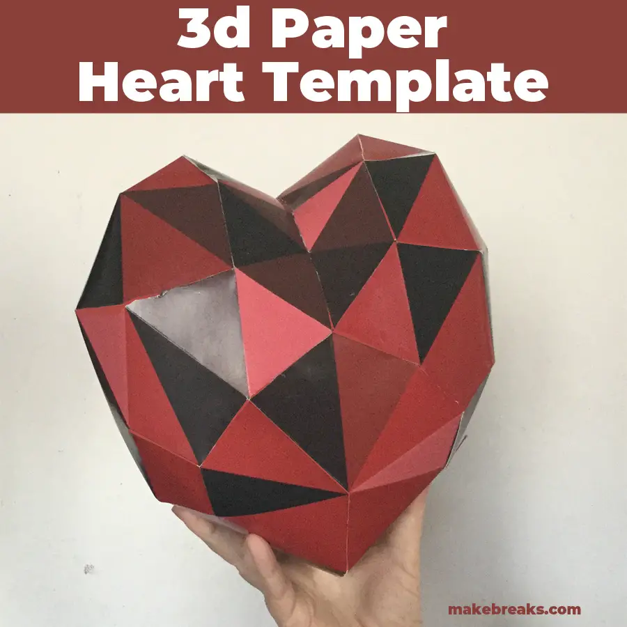 5 Easy 3d Papercraft Anatomical Heart Template DarylJules