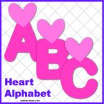 Free Heart Printable Alphabet for Valentine's Day- Black and White ...