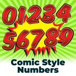 Free Comic Book Style Numbers - Make Breaks