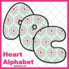 Free Printable Alphabet for Valentine's Day- Pattern 3 - Make Breaks