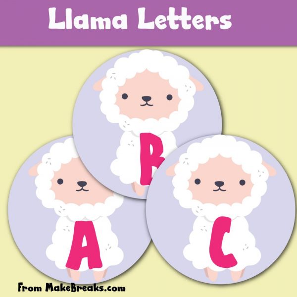 Llama Letter Templates - Make Breaks