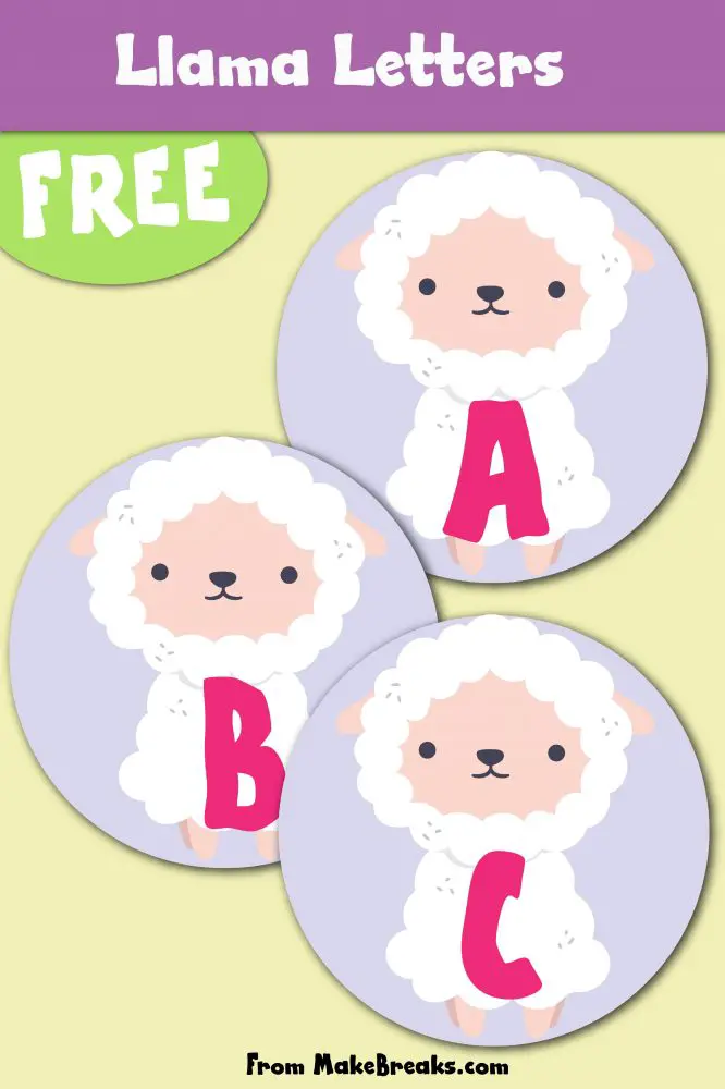 Llama Letter Templates - Make Breaks