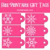 Pink and White Snowflake Gift Tags - Make Breaks