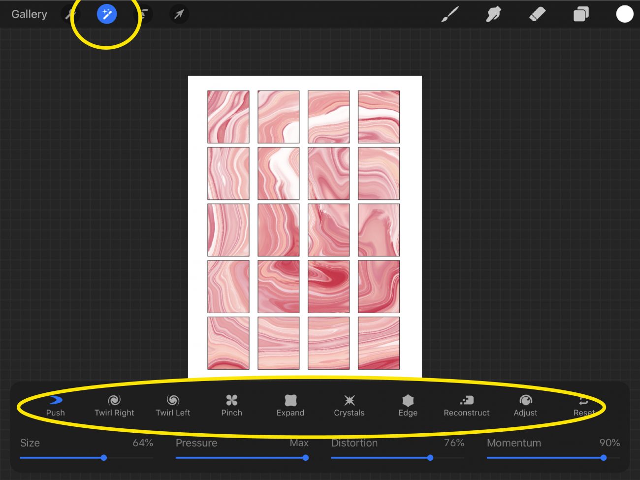 How To Create Marble Effect Stickers In Procreate Make Breaks