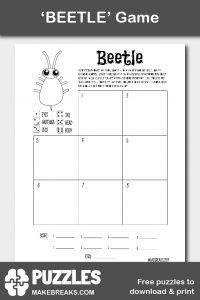 Free Printable Beetle Drive Game - Make Breaks