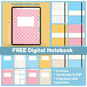 Pastel Colors Free Digital Notebook for Goodnotes & Other PDF Readers ...