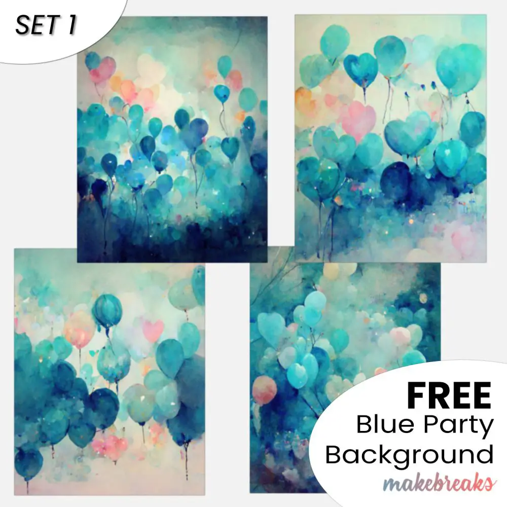 Blue Party Pattern Digital Backgrounds - Set 1 - Make Breaks Blue Party Pattern Digital Backgrounds - Set 1 - Make Breaks