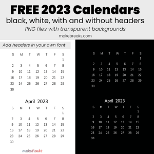 Free 2023 Calendar for Digital Planners and Desktop Organizers - Make ...