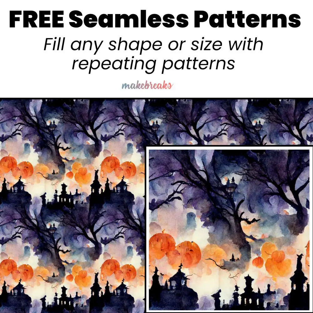 Halloween 1 Seamless Pattern Tile - Make Breaks