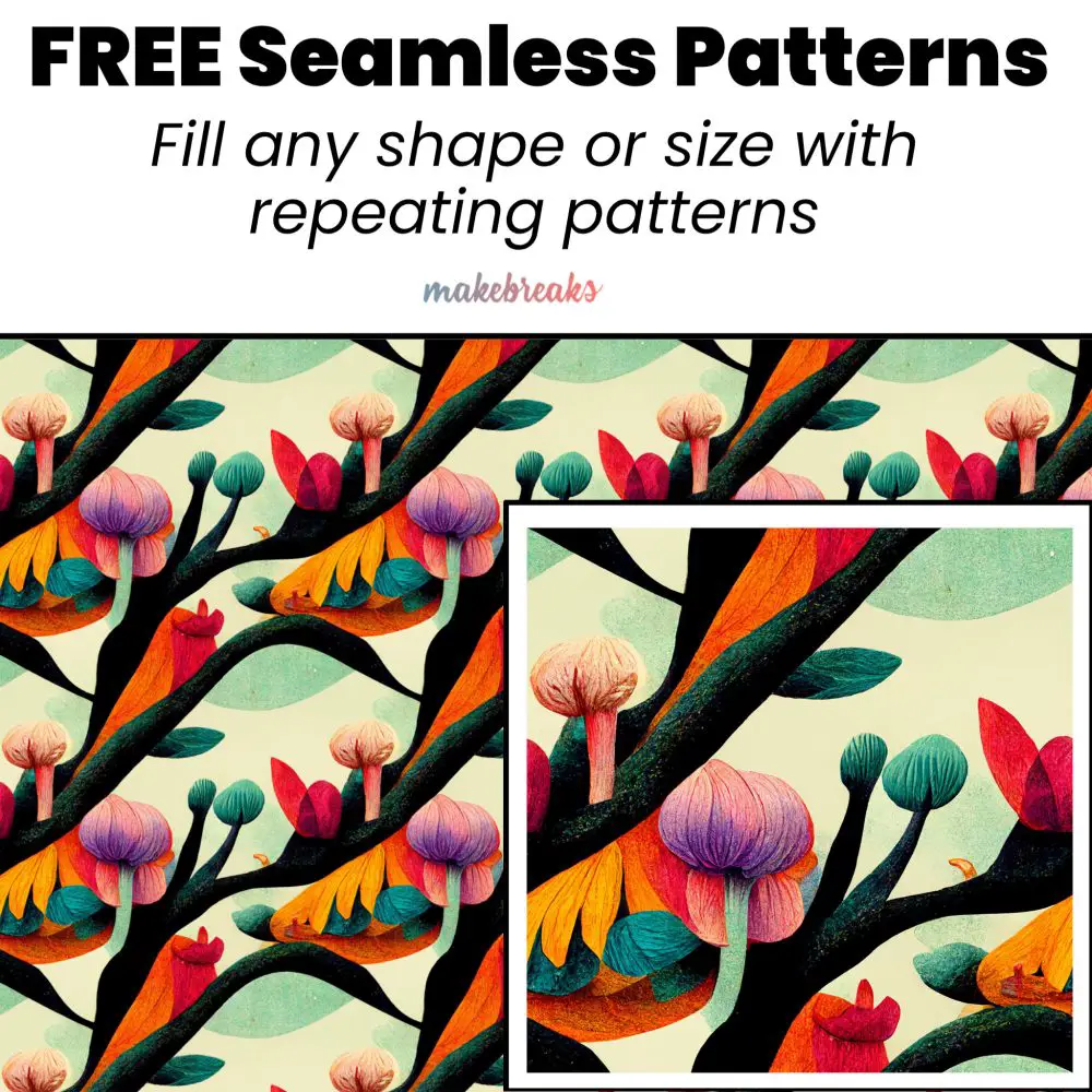 Fantasy Climbing Plant Seamless Pattern Tile - Make Breaks