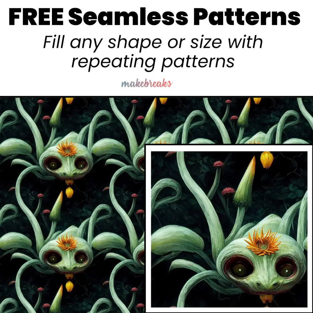 Weird Alien Seamless Pattern Tile - Make Breaks