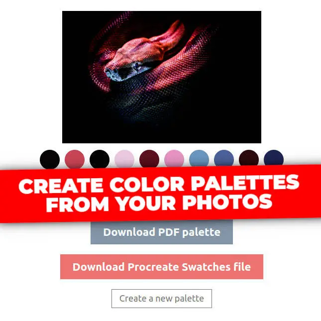 Create Color Palettes From Your Photos - Make Breaks