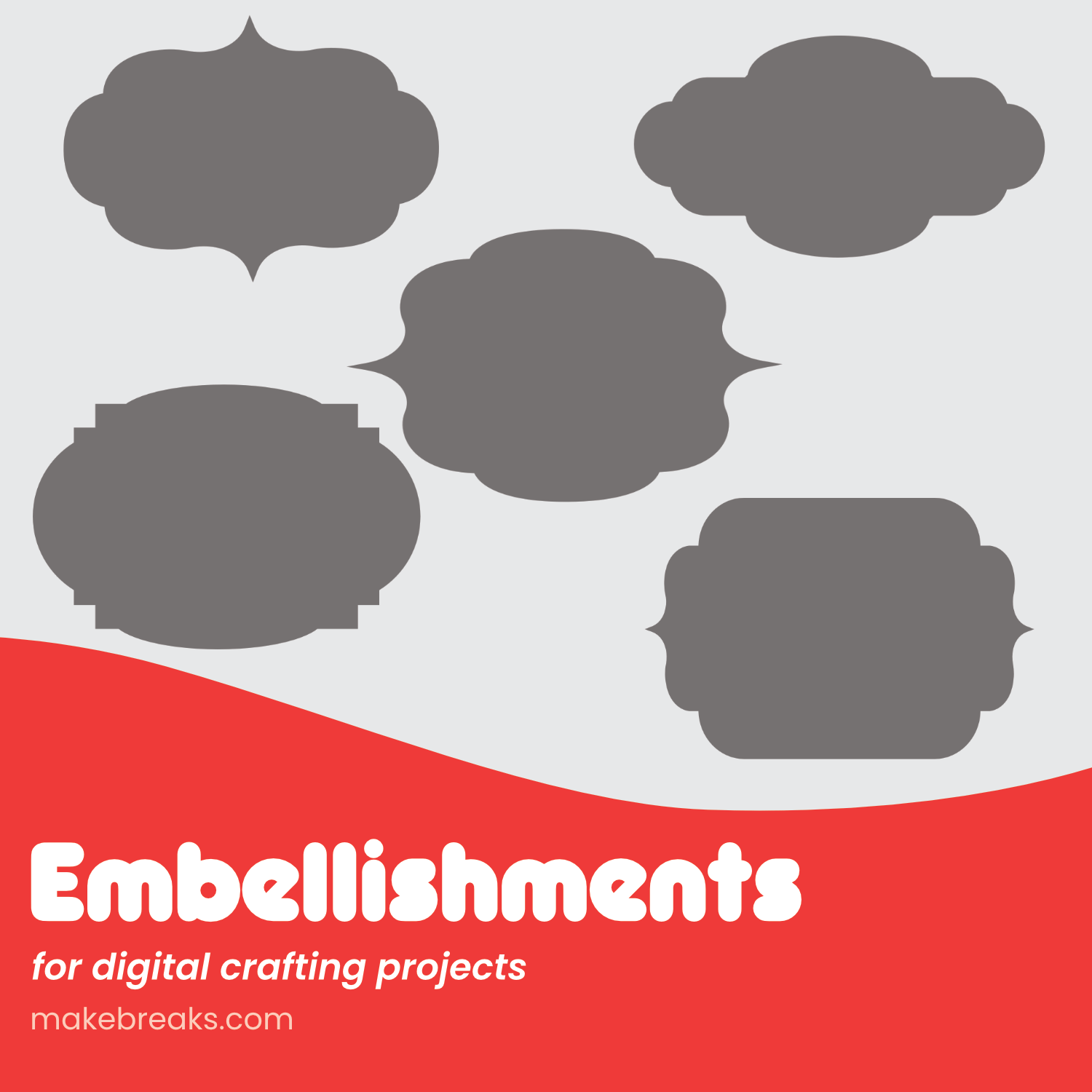 FREE Embellishment Templates for Digital Planners, Cards & Digital ...