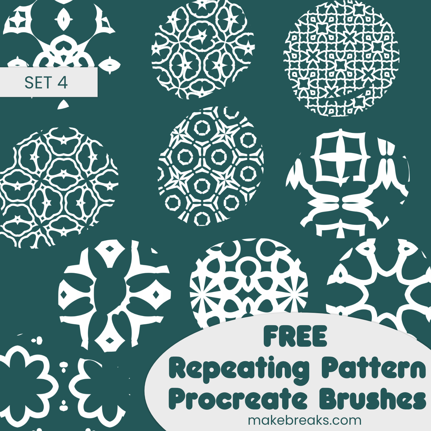 Free Procreate Repeating Pattern Brushes Make Breaks