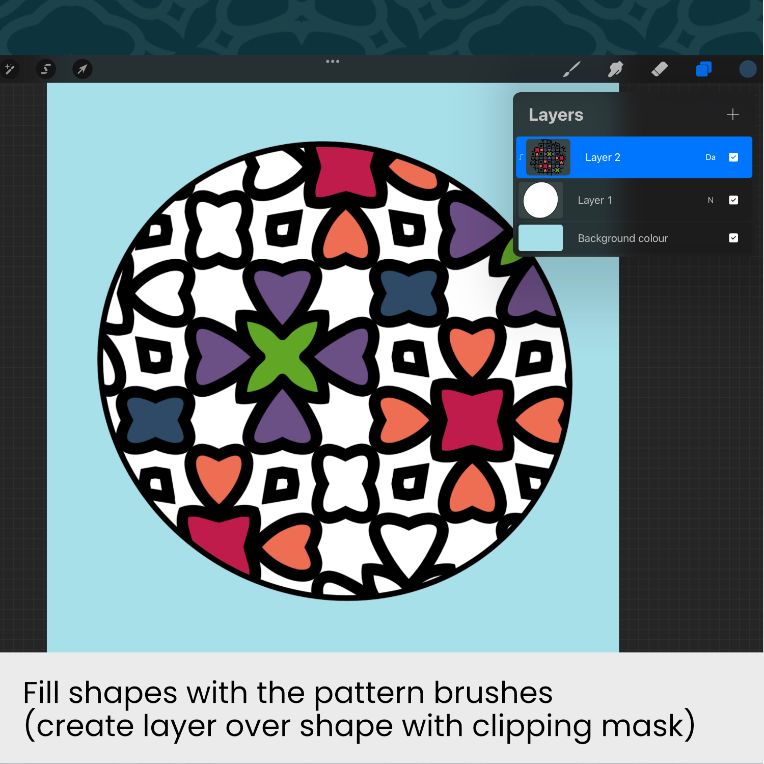 Free Procreate Repeating Pattern Brushes Make Breaks