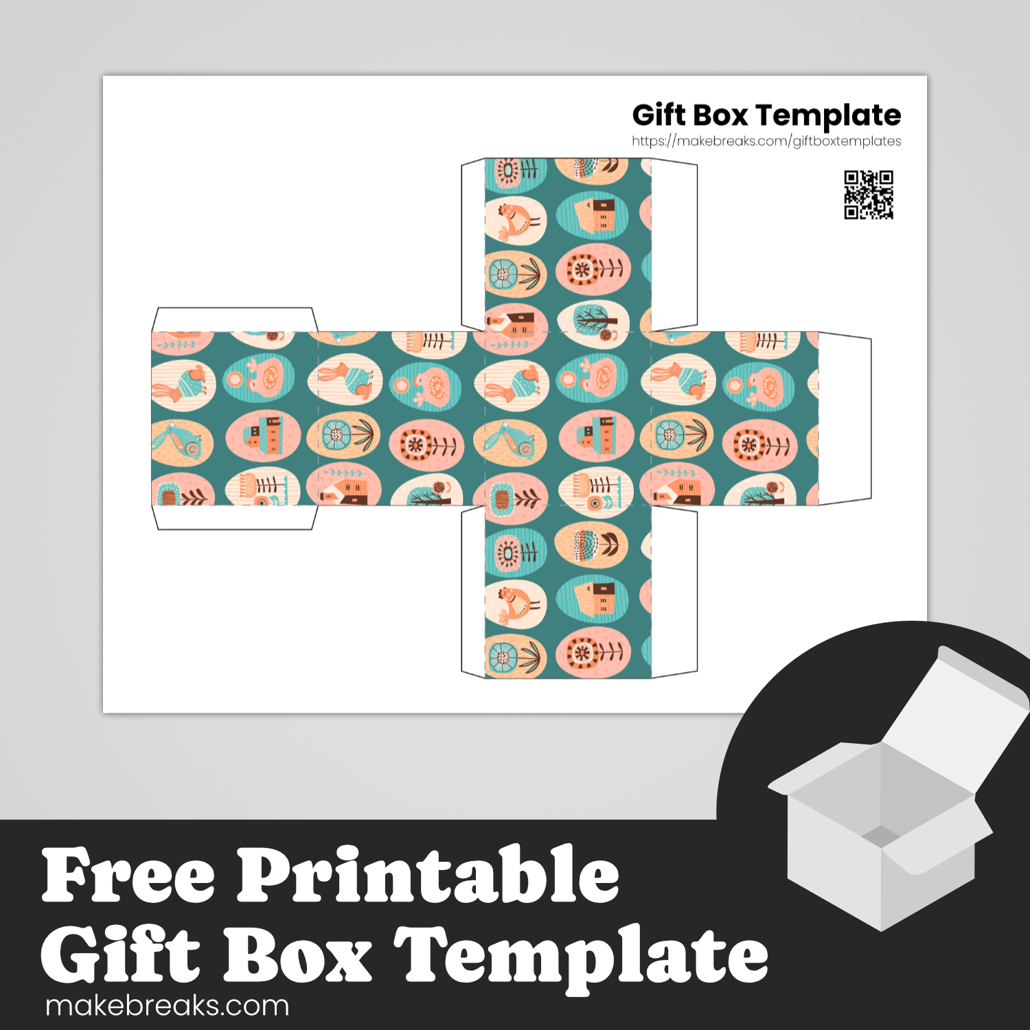 Easter Egg Cube Gift Box - Make Breaks
