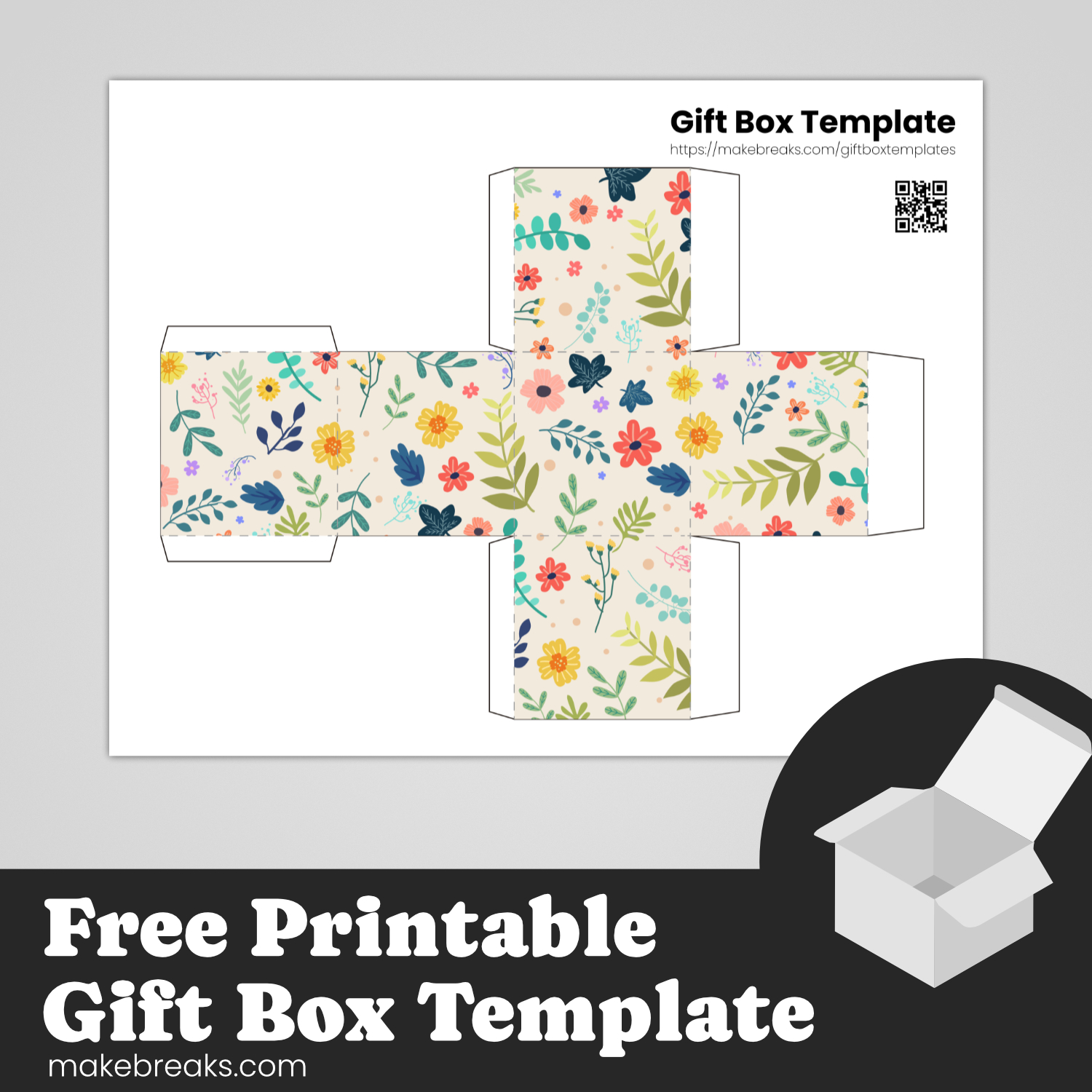 Floral Cube Box (2) - Make Breaks
